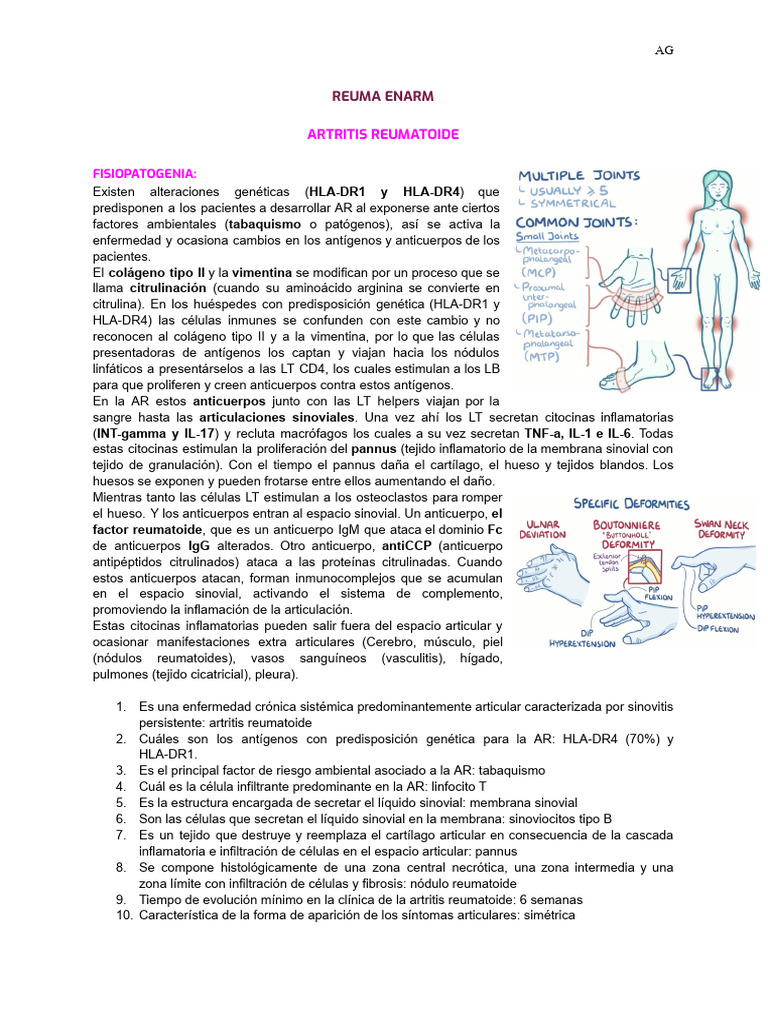 Reuma - Enarm | PDF | Gota | Inflamación
