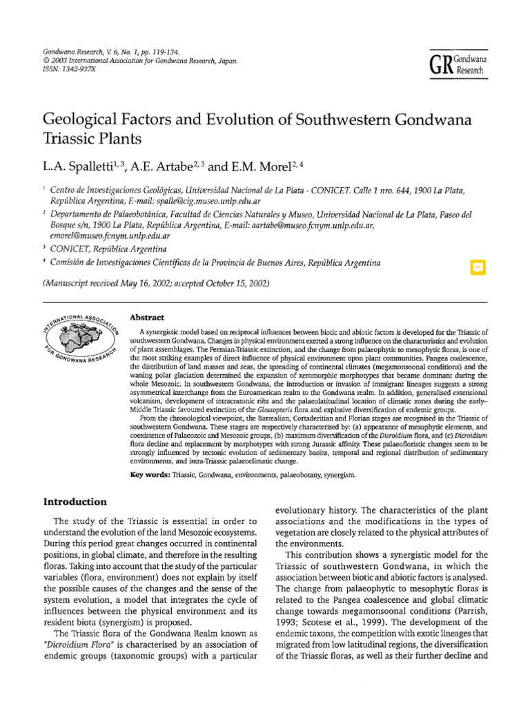 Geological Factors and Evolution of Southwestern Gondwana | PDF | Rift ...