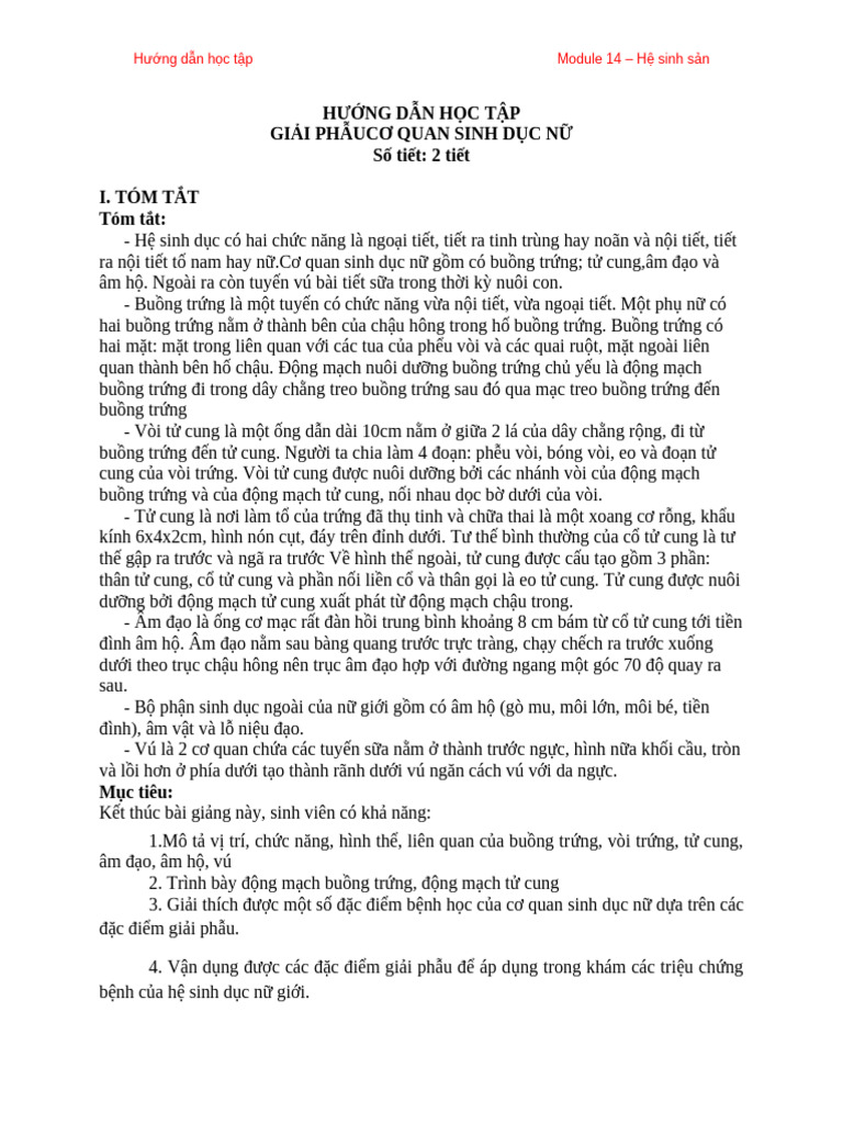 Cơ Quan Sinh D C N - HDHT | PDF