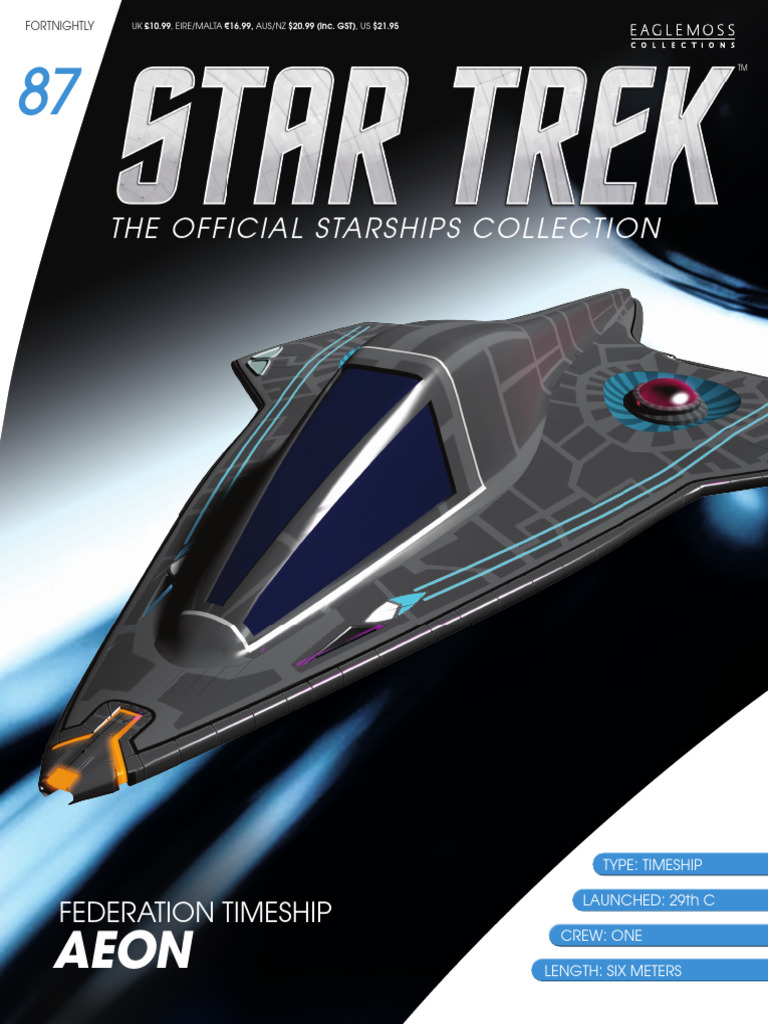 87 Issue Federation Timeship Aeon | PDF | Uss Voyager (Star Trek ...