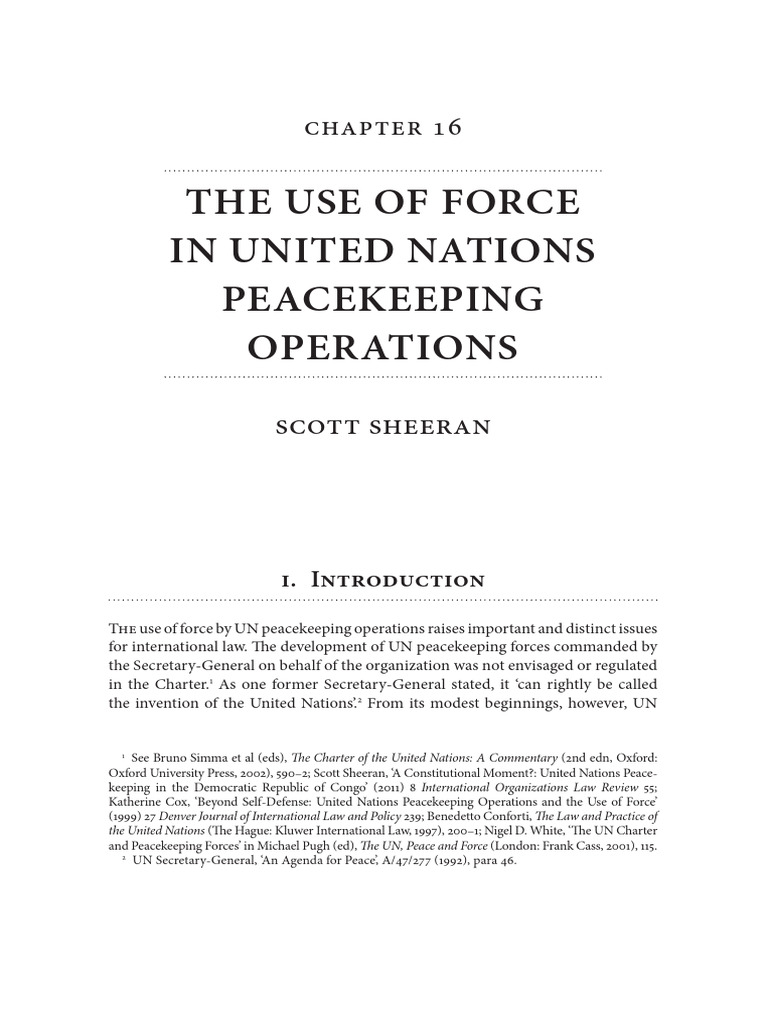 The Oxford Handbook of The Use of Force in Interna... - (16 The Use of ...