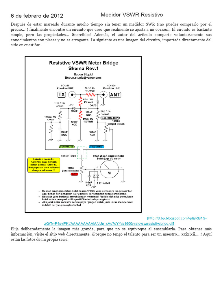 VSWR Meter Resistive - Jakarta-Jakarta | PDF