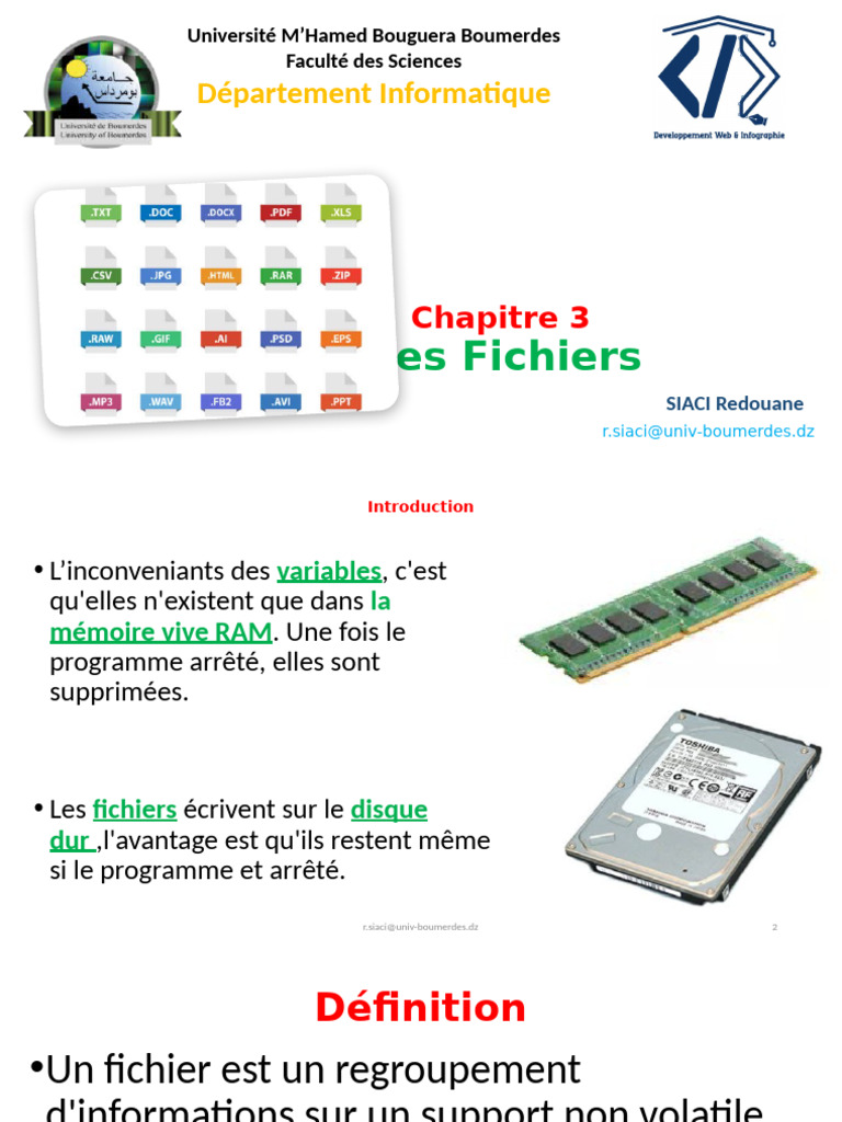 Chapitre 4 Les Fichiers | PDF | Fichier informatique | C (Langage de programmation)