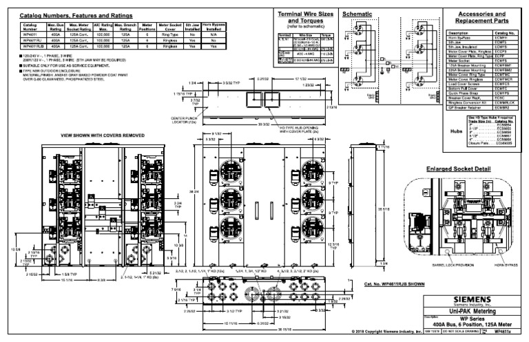 Siemens Wp4611 Wp4611rj Wp4611rjb Spec Sheet | PDF