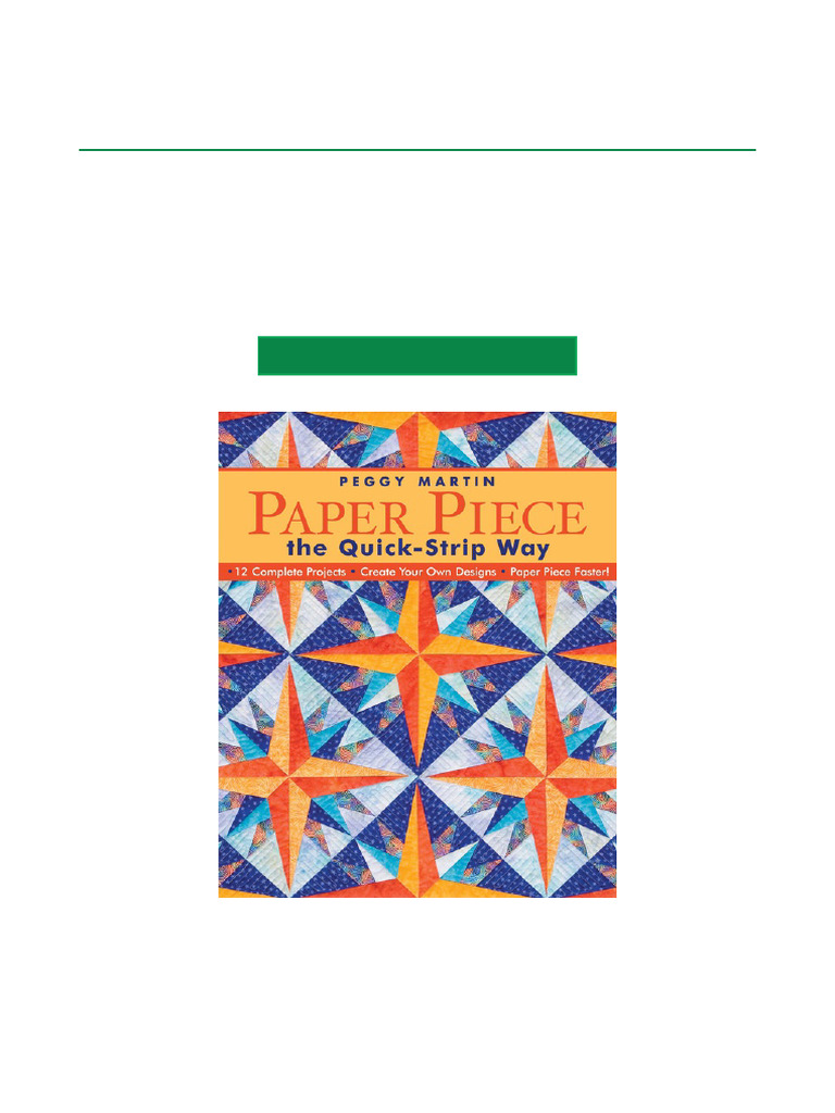 Preview Paper Piece The Quick Strip Way 12 Complete Projects Create ...