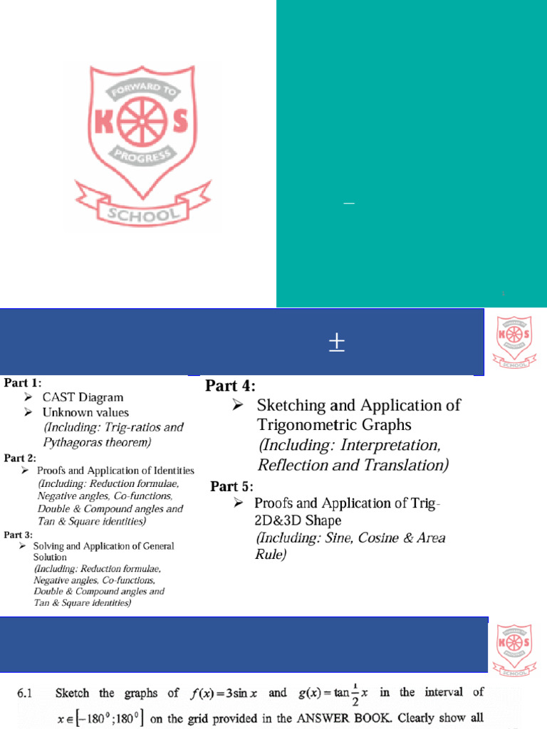 Trigonometry (Graphs and 2d&3d Shape) | PDF | Trigonometry ...