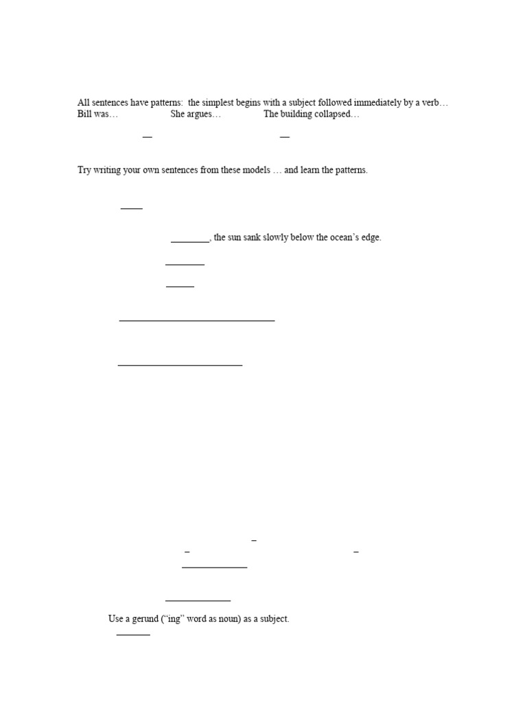 Sentence Variety Techniques Explained | PDF