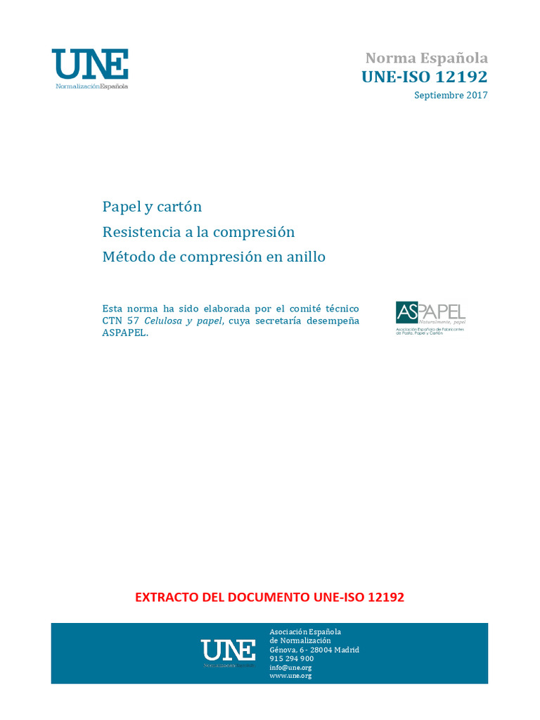 (Ex) Une-Iso 12192 2017 | PDF | Papel