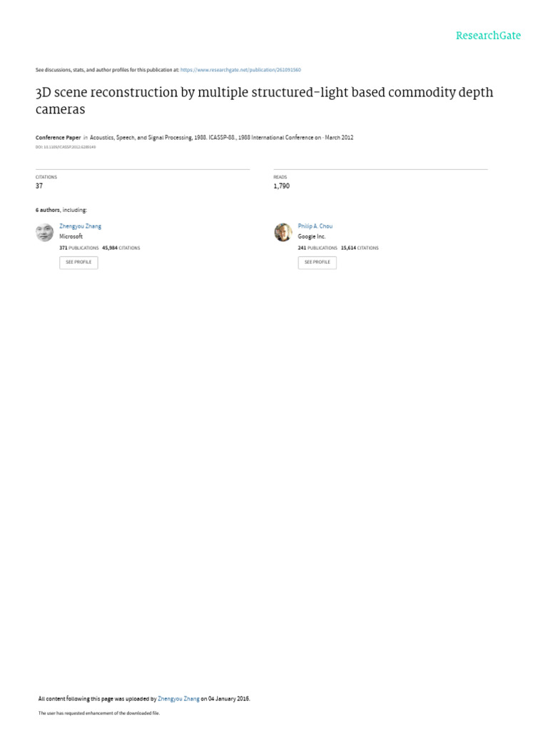 3D_scene_reconstruction_by_multiple_structured-lig | PDF | Camera | Computer Vision