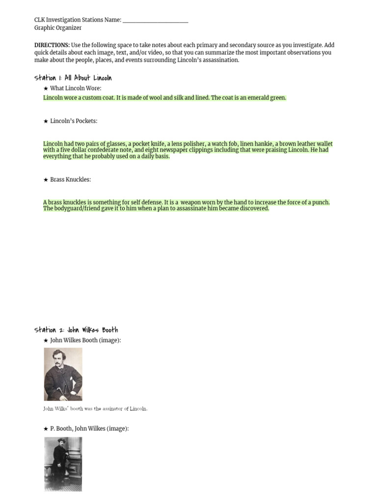 Investigation Stations GO (1) | PDF