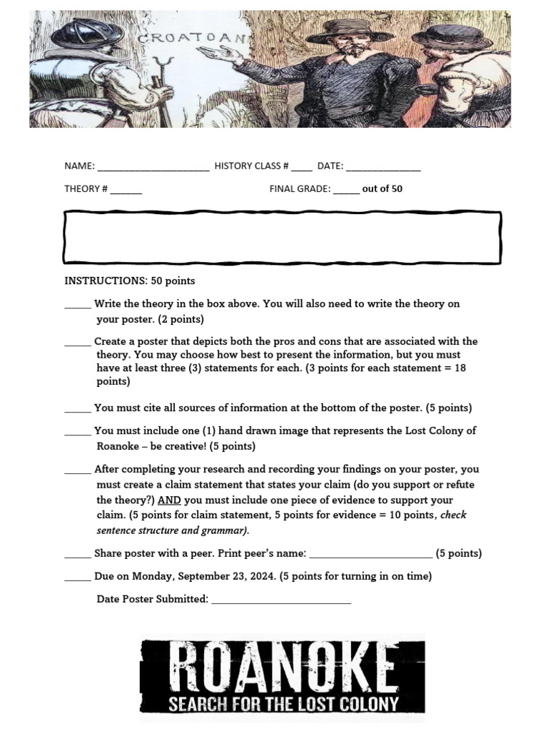 Osvaldo Lopez - LOST COLONY POSTER RUBRIC | PDF