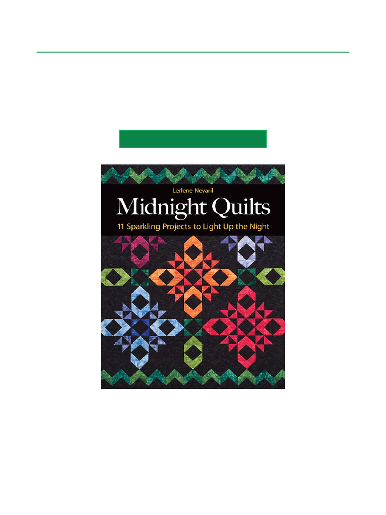 Midnight Quilts: 11 Free Patterns | PDF | Seam (Sewing) | Quilt