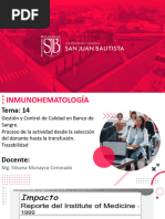 Control de Calidad en Inmunohematologia | PDF | Transfusión de sangre | Donación de sangre