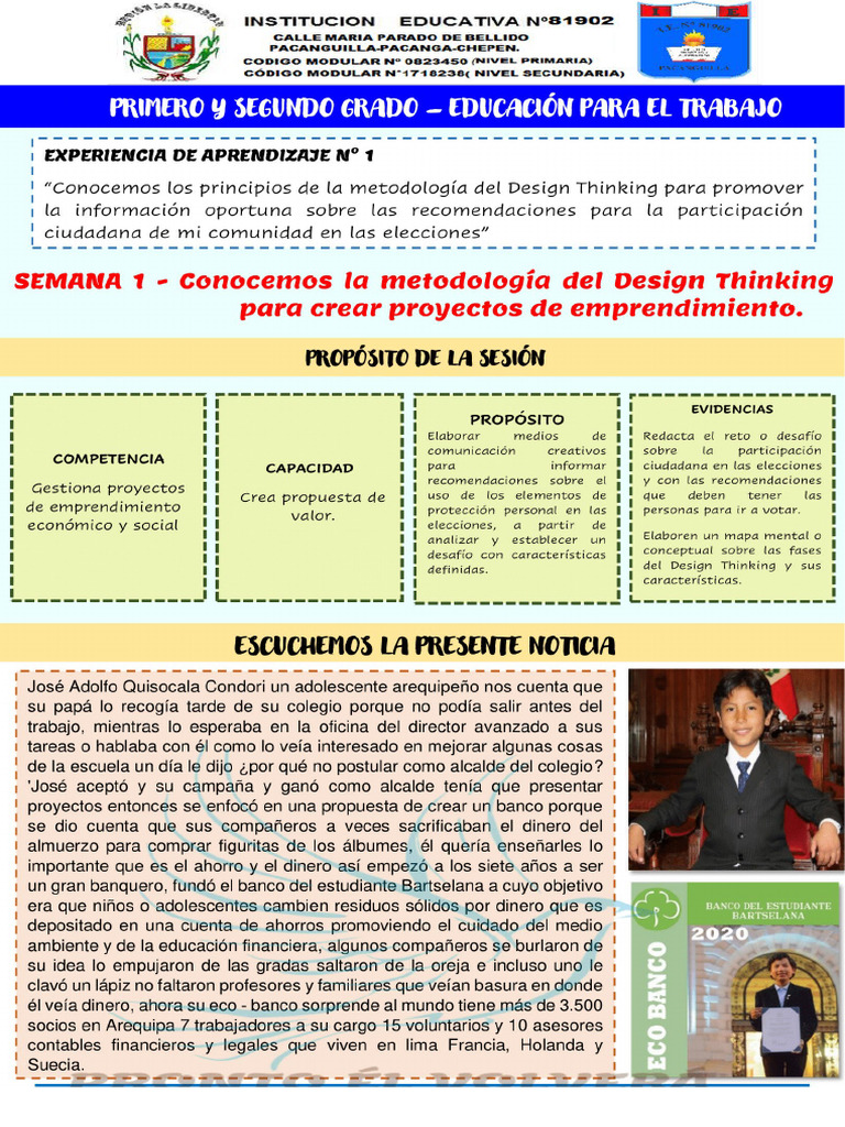 I EA EPT - SEMANA 1 - 1° y 2° GRADO - RADIO | PDF