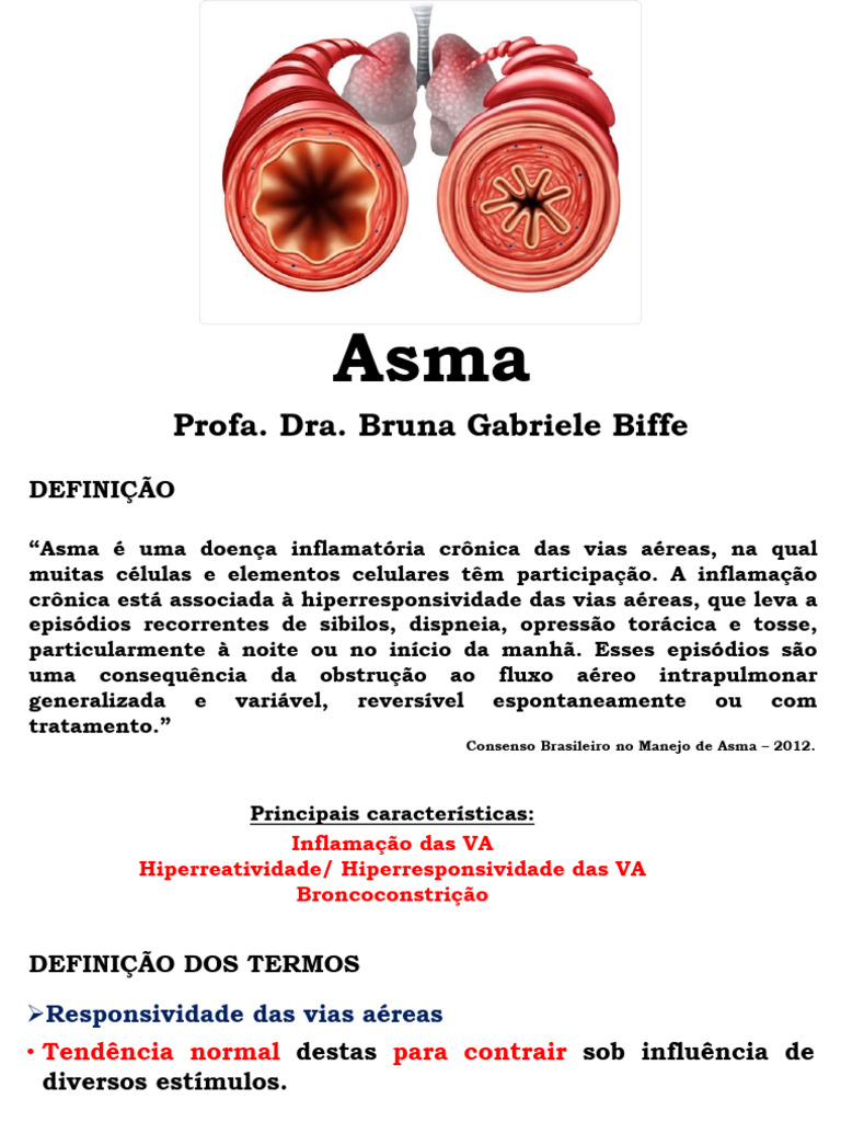 Entendendo a Asma: Causas e Sintomas | PDF | Asma | Doença de obstrução ...