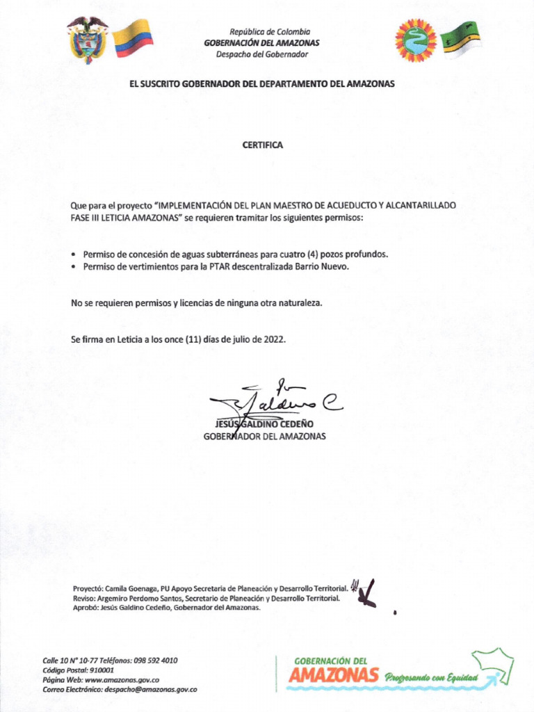 CERTIFICACIÓN PERMISOS Y LICENCIAS | PDF