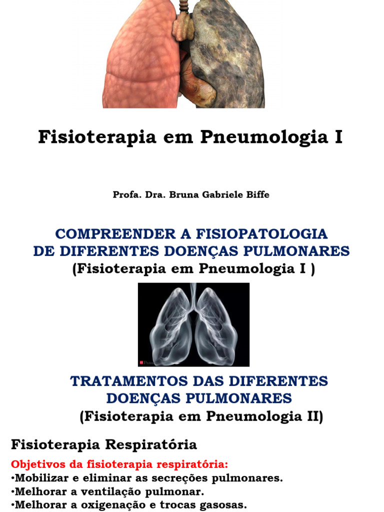 AULA - 1 Fundamentos Pneumo | PDF | Respiração | Fisioterapia