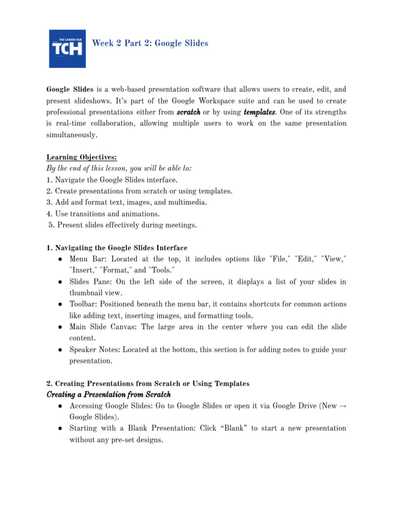 Week 2 Part 2_ Google Slides | PDF | Multimedia | Software