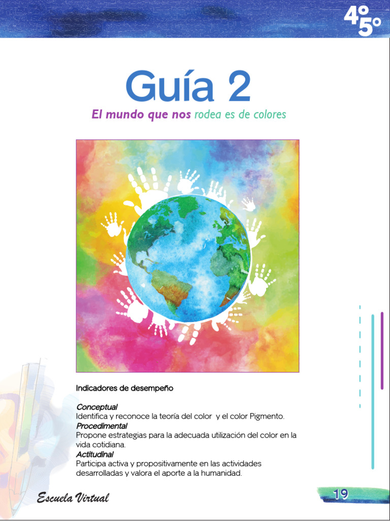 Guía-2 - 4°y5° | PDF | Color | Rojo