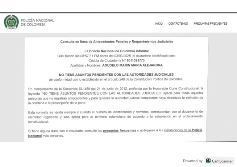 Police Check Pdf