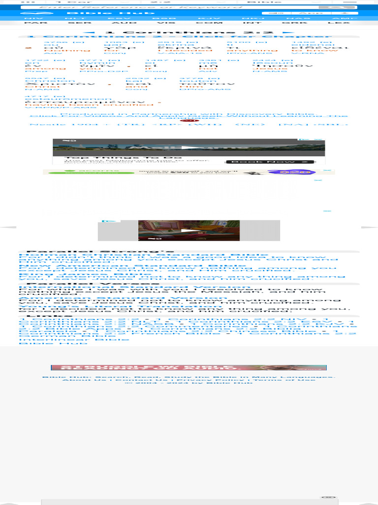 1 Corinthians 22 Interlinear for I Decided Not to Know Any Thing Among You, Except Jesus Christ ...