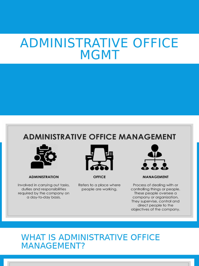 Administrative Office MGMT PPT 1 2025 | PDF | Disciplines | Employment