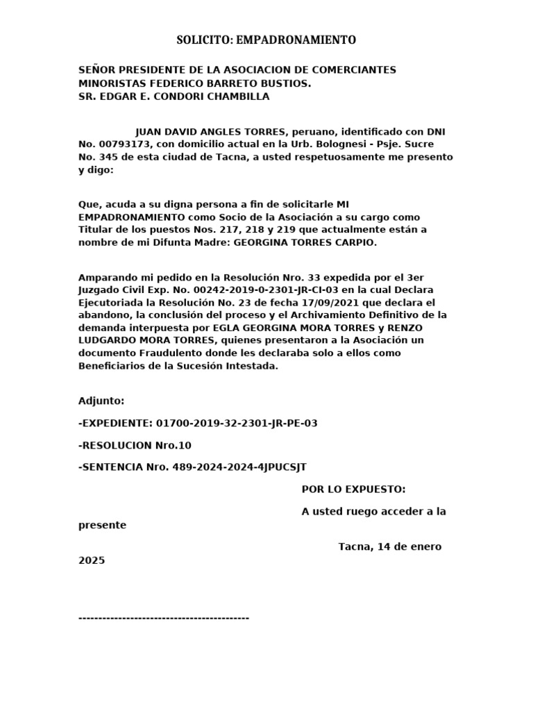 Solicitud Empadronamiento | PDF