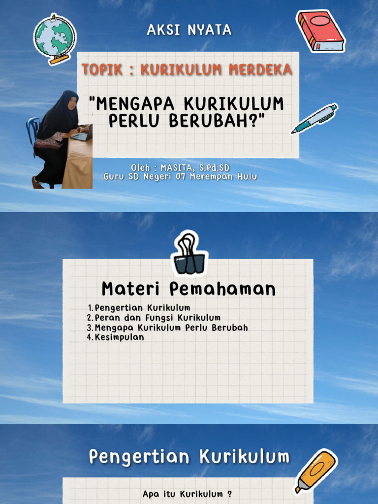 Aksi Nyata Masita Mengapa Kurikulum Perlu Berubah - Compressed | PDF
