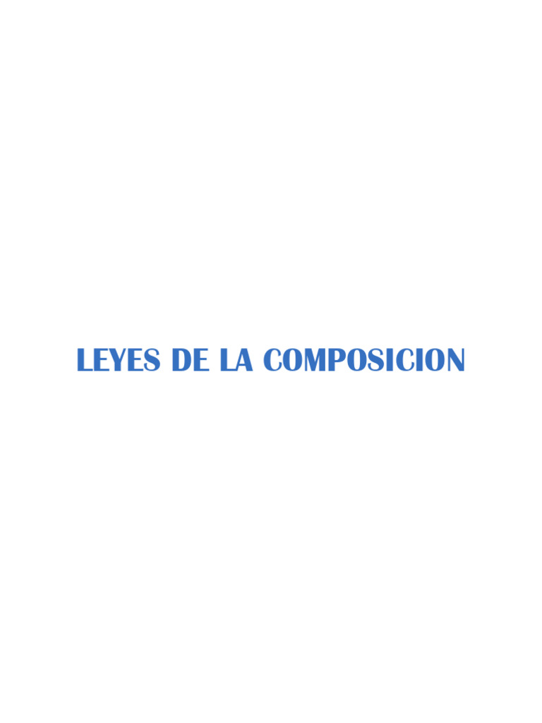 Leyes de La Composición en Diseño Publicitario | PDF | Composiciones Musicales | Ritmo