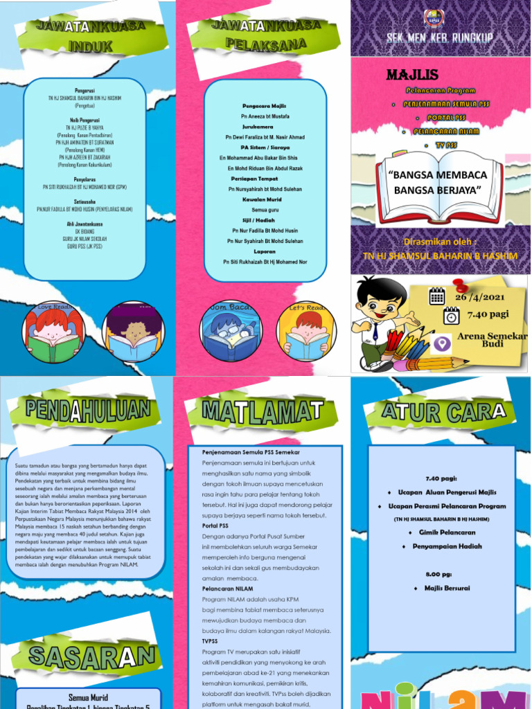 Brosur Pelancaran Program Pss Dan Nilam 2021 | PDF