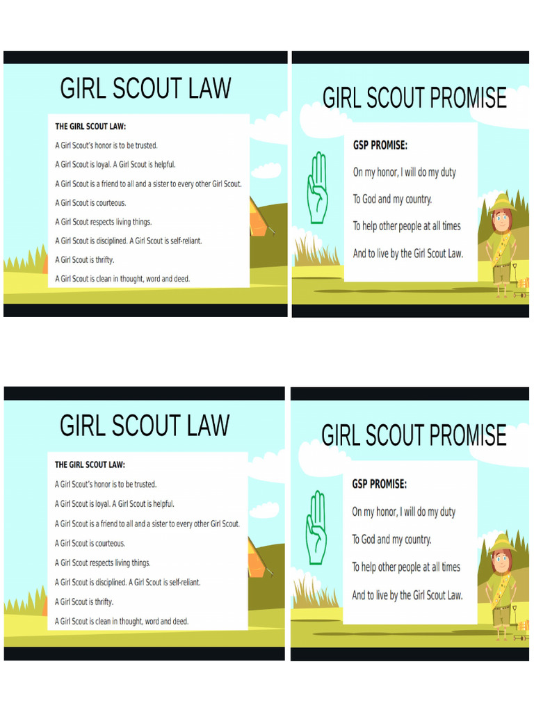 Girl Scout Law & Promise | PDF
