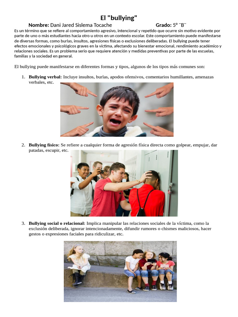 El Bullying | PDF