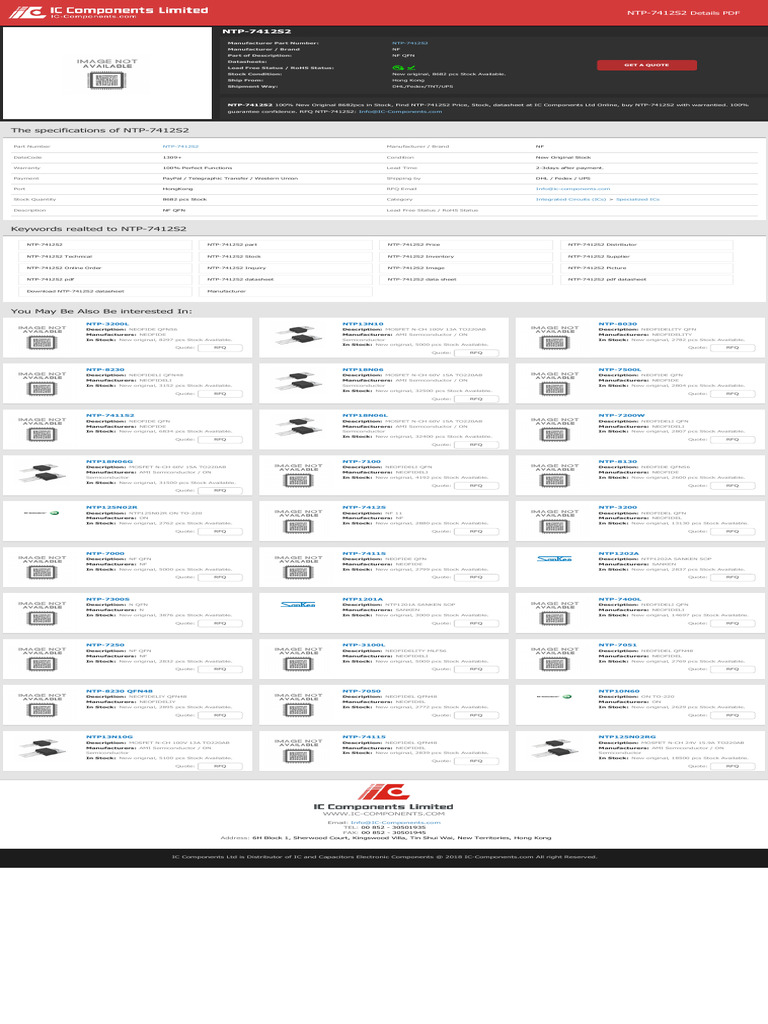 NTP-7412S2 | PDF | Electricity | Electronic Engineering