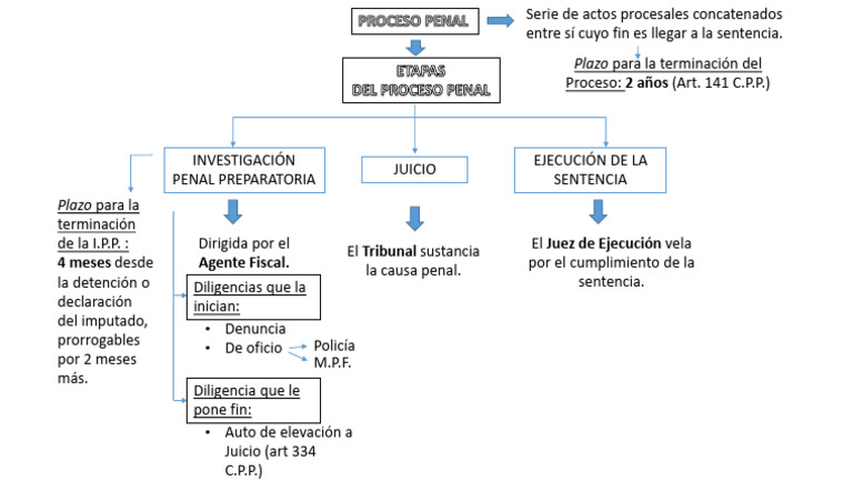 Gráfico Etapas Procesales. | PDF