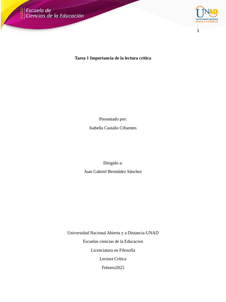 Tarea 1 Castaño Isabella #102 | PDF | Edgar Allan Poe | Cognición