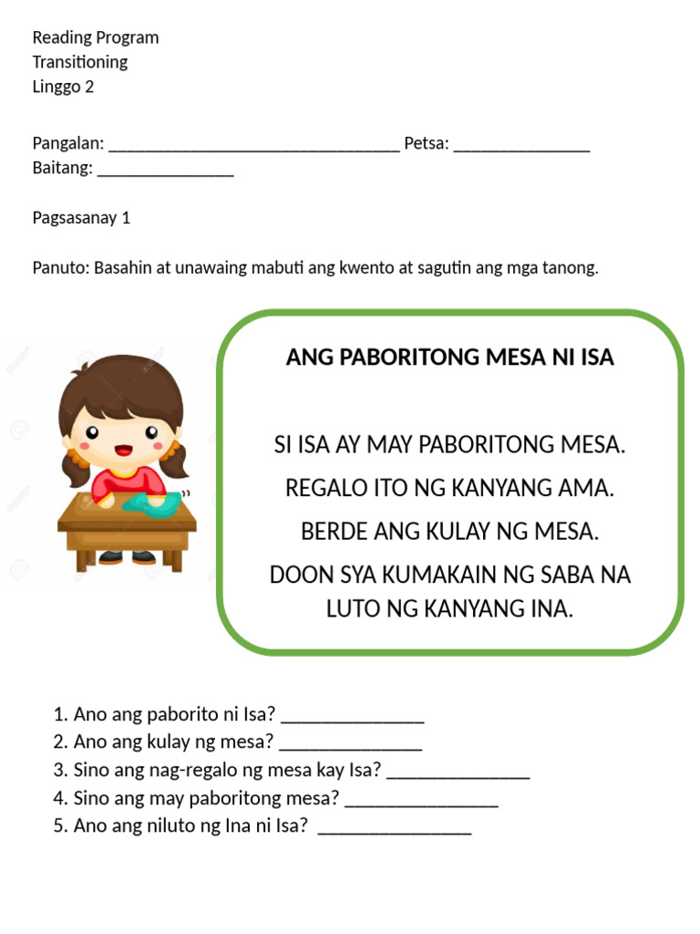 Week 2 Activity Transitioning 3 | PDF