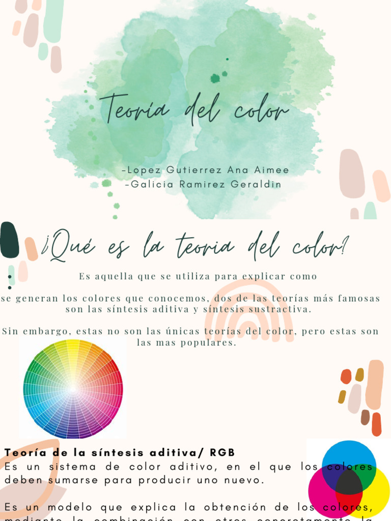 Teoría del Color: Fundamentos y Tipos | PDF | Color | Gráficos