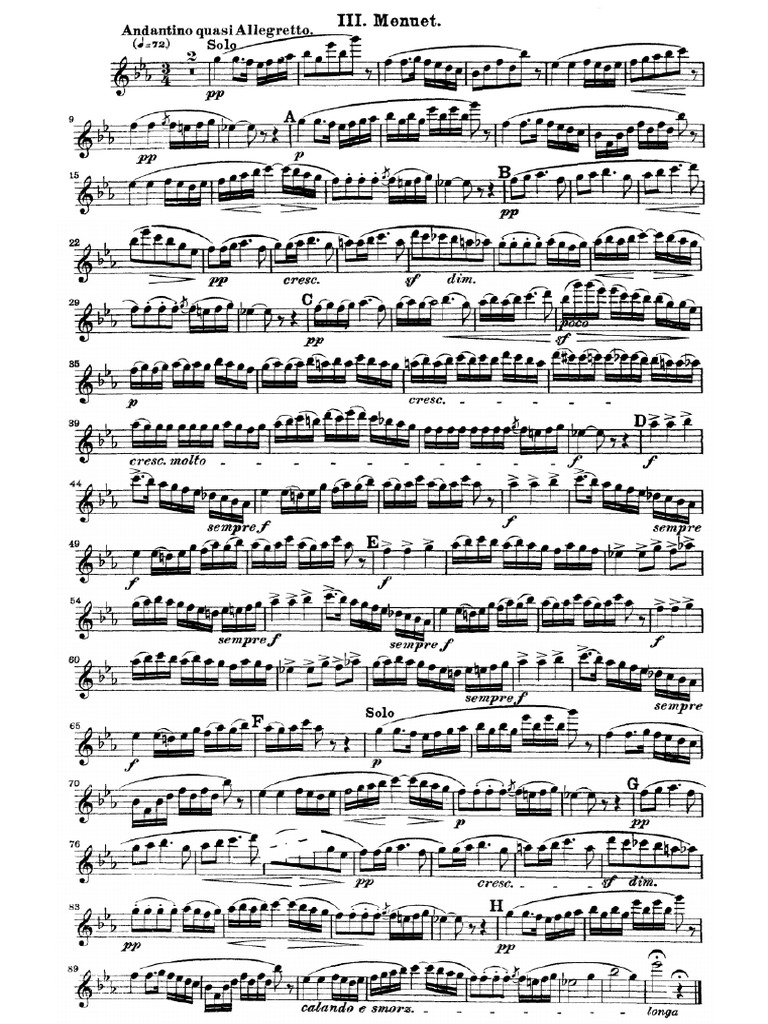 Minuet - Full Flute | PDF