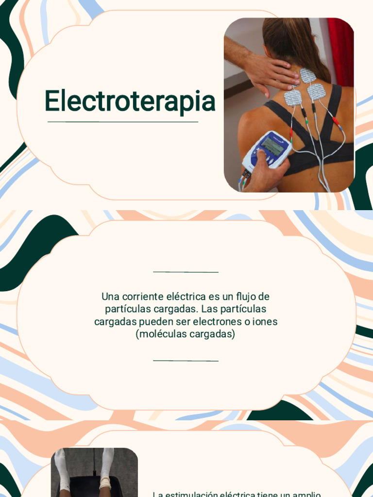 electroterapia en fisioterapia | PDF | Corriente eléctrica | Corriente continua