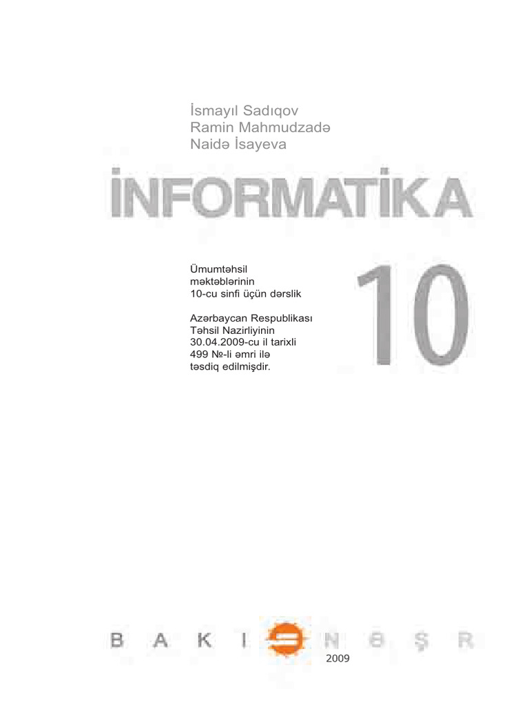 Informatika-10 | PDF