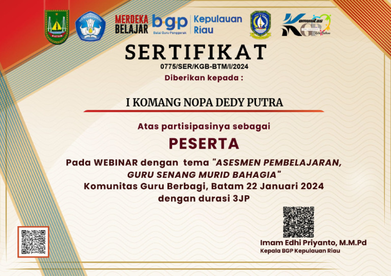 I Komang Nopa Dedy Putra | PDF