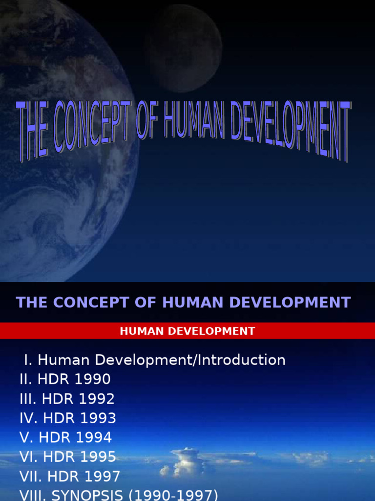 (1) CONCEPT OF HUMAN DEVELOPMENT- | PDF | Sustainability | Economies