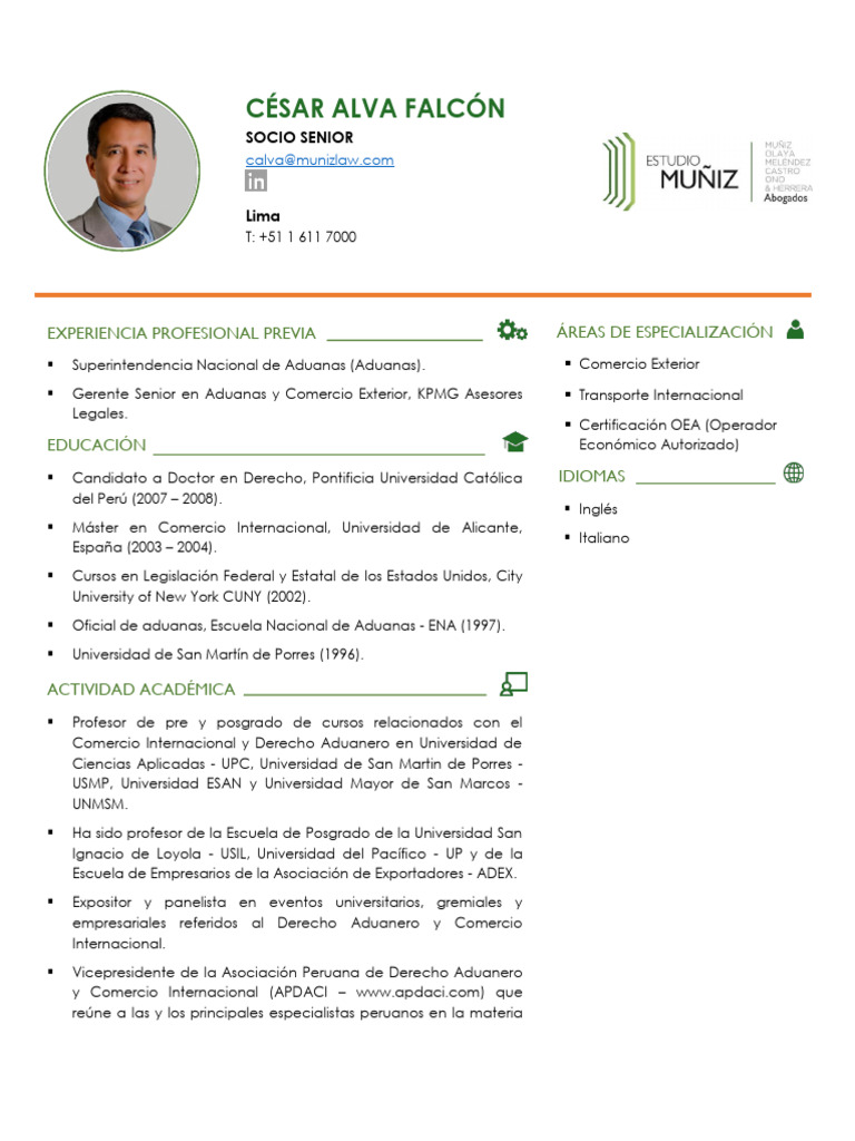 Cesar_Alva | PDF | aduana | Perú