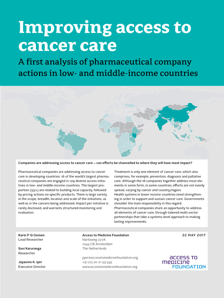 Improving Access to Cancer Care 1638842342 | PDF | Cancer | Oncology