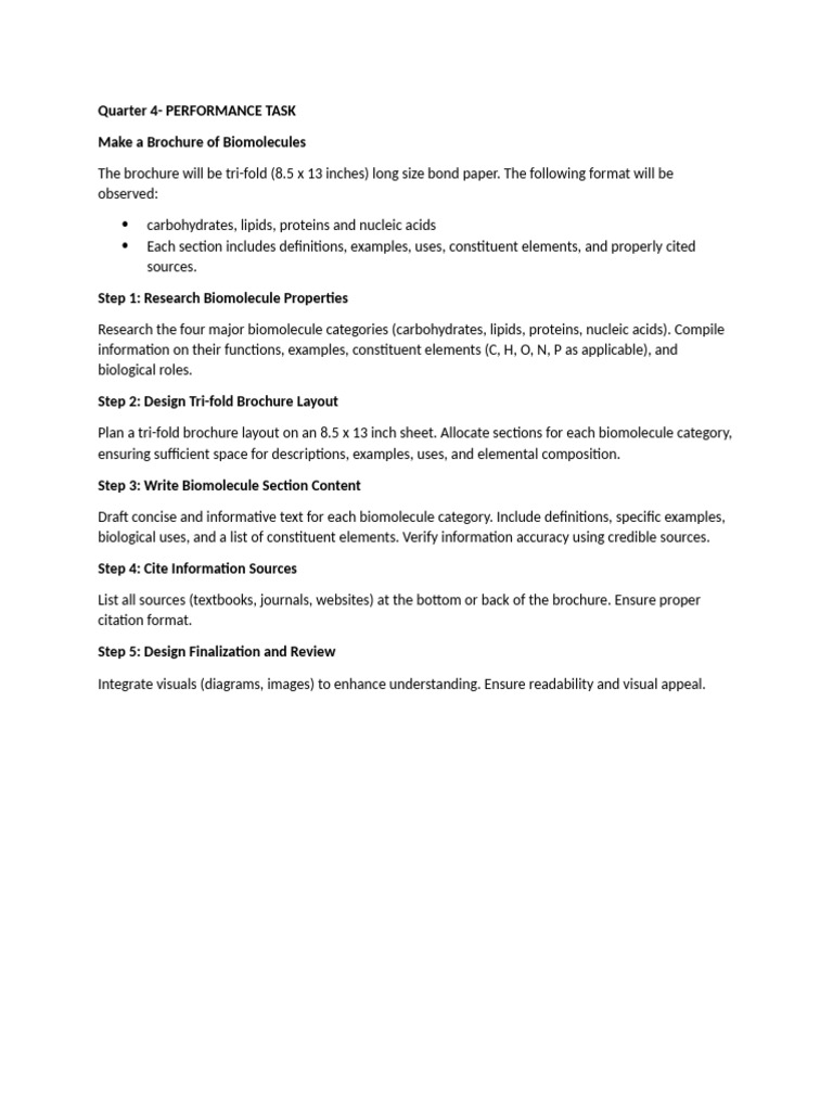 Q4 PETA-Tri-fold Brochure of Biomolecules | PDF