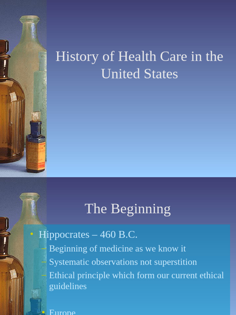 Evolution of U.S. Health Care System | PDF | Health Maintenance ...