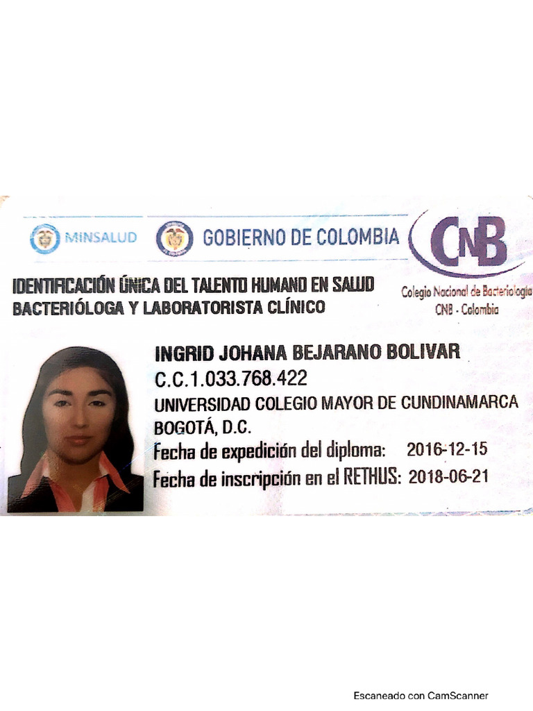 Tarjeta Profesional-Ingrid Bejarano | PDF