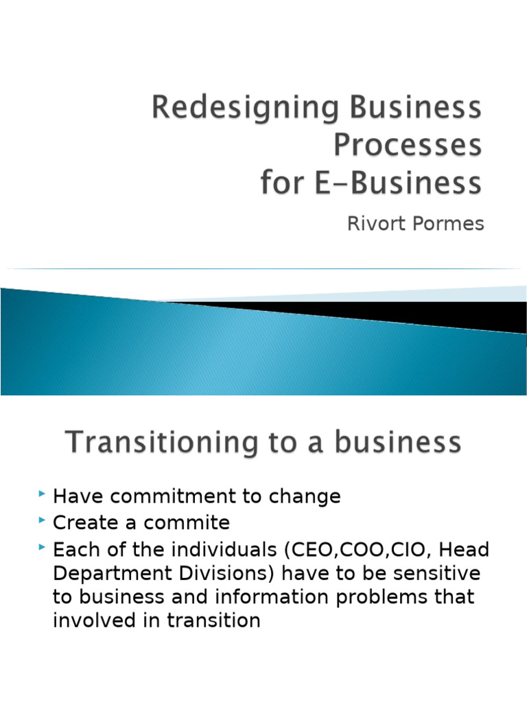 Redesigning Business Processes | PDF