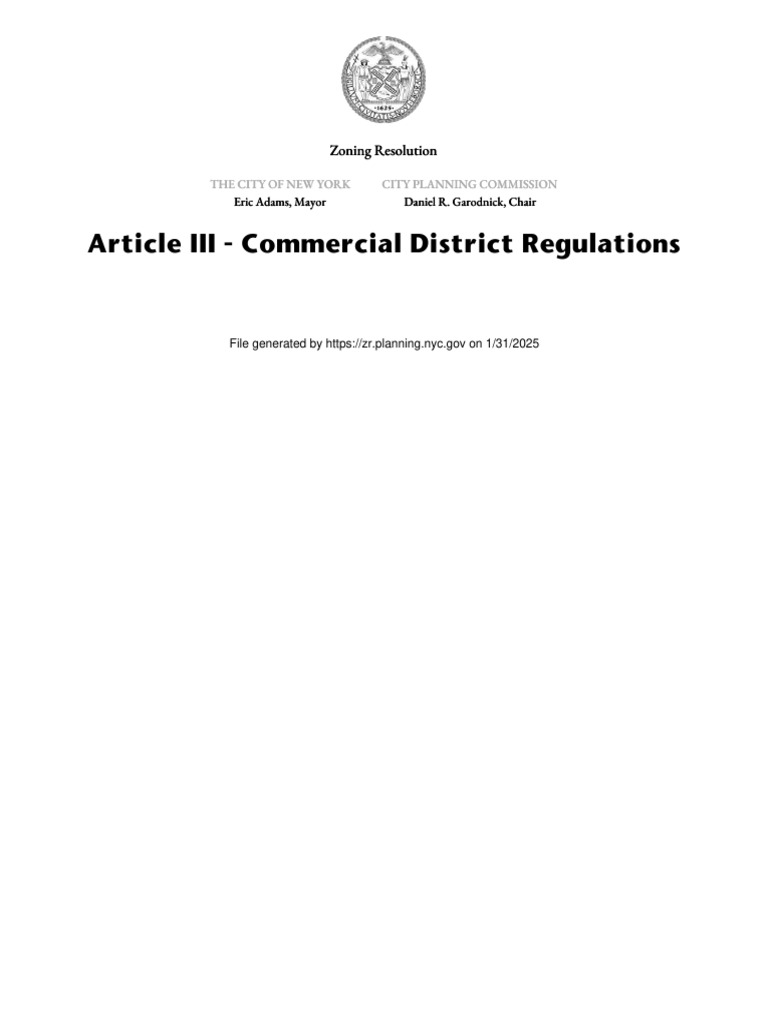Article III | PDF | Zoning | Hospital