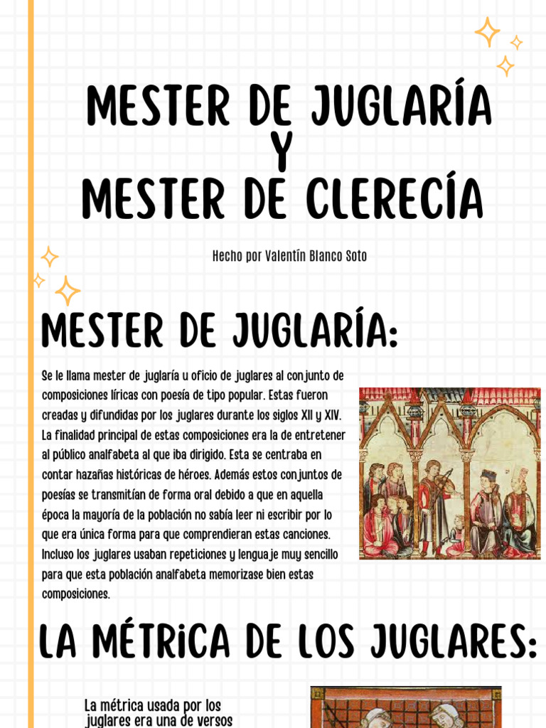 Métrica del Mester de Juglaría | PDF | Metro (poesía)